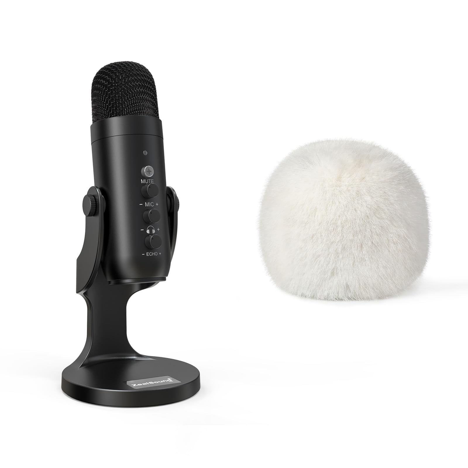 Amazon.com: ZealSound Gaming USB Microphone k66 and d65w Furry Cover ...