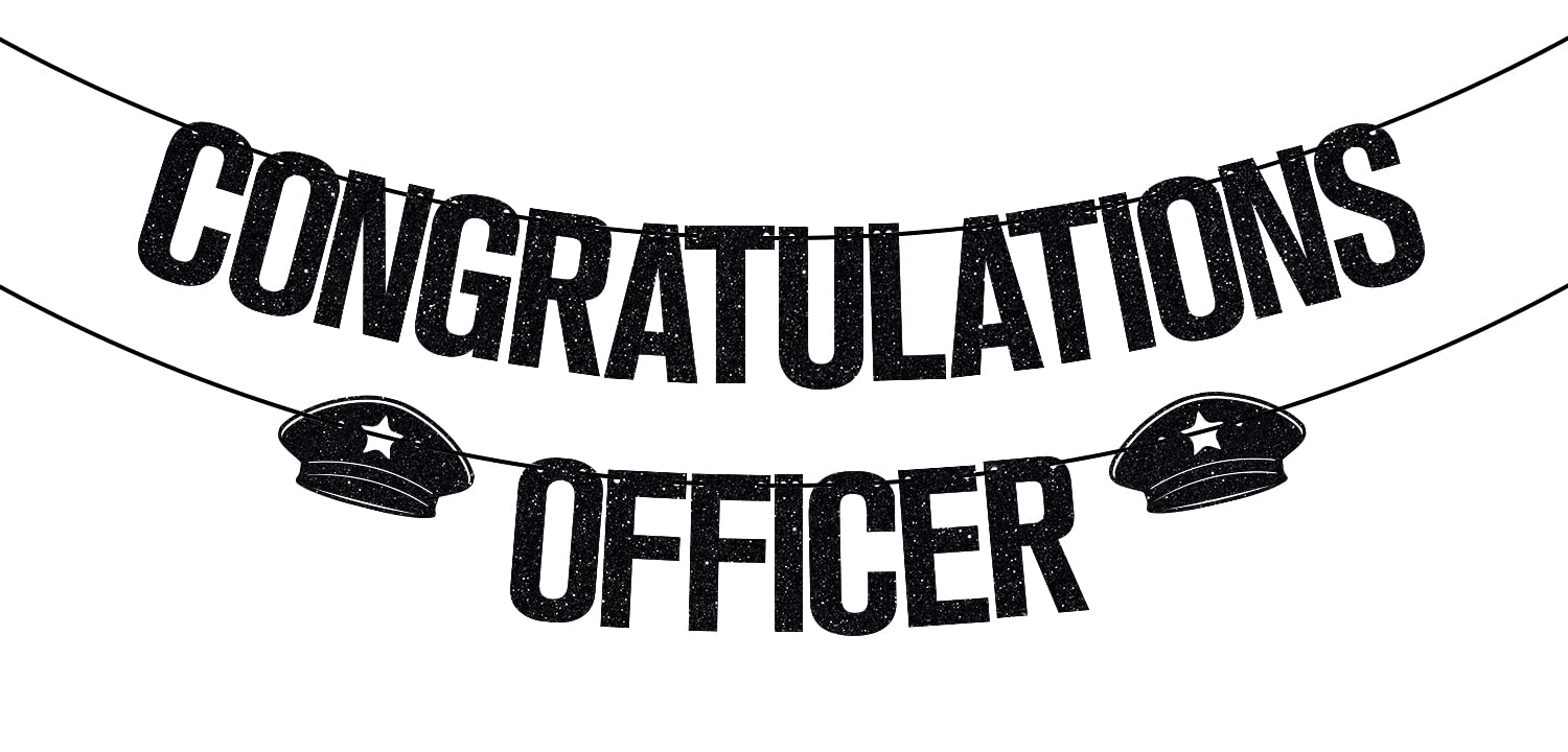 Amazon.com: Congratulations Officer Banner, Congrats Officer Banner ...