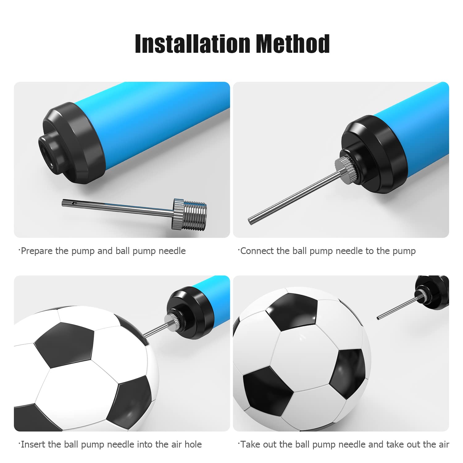 Snapklik.com : Ball Pump Needles, 100-Pack Air Pump Basketball ...