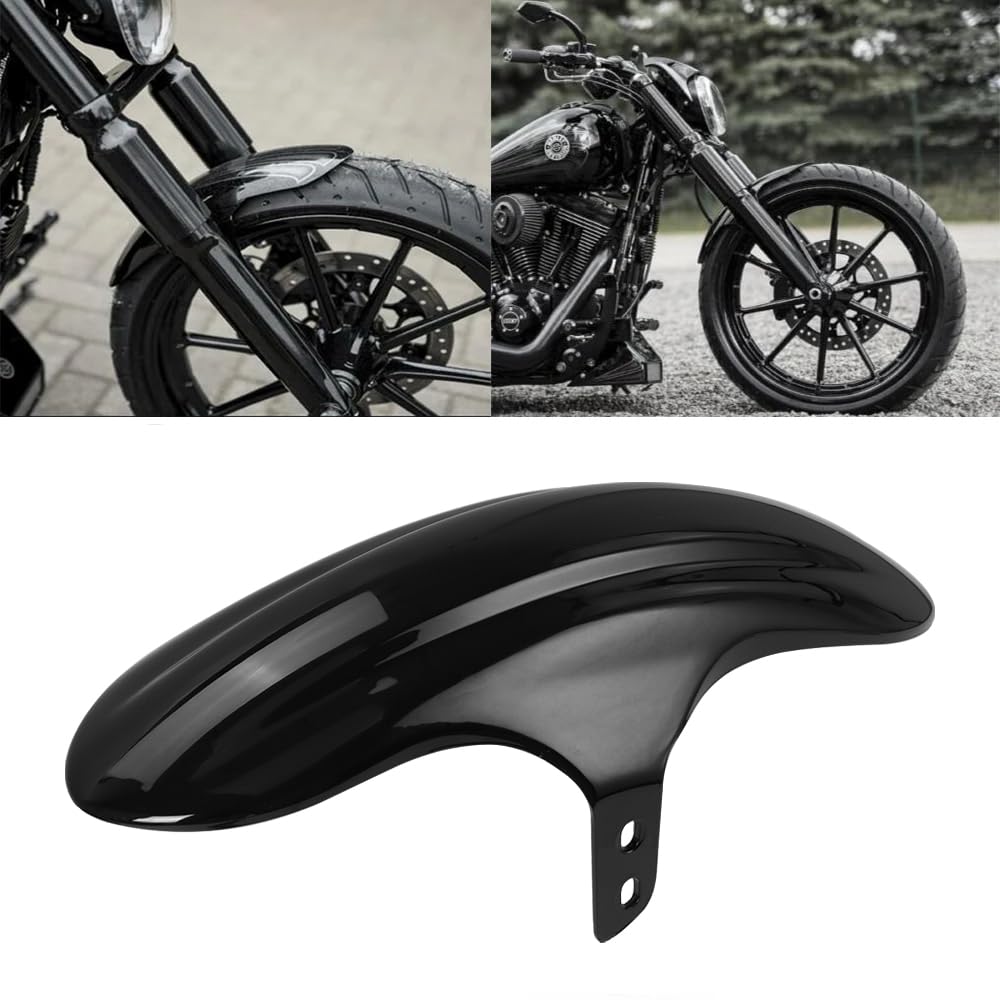 Amazon.com: Motorcycle Black Short Front Fender For Harley M8 Softail ...