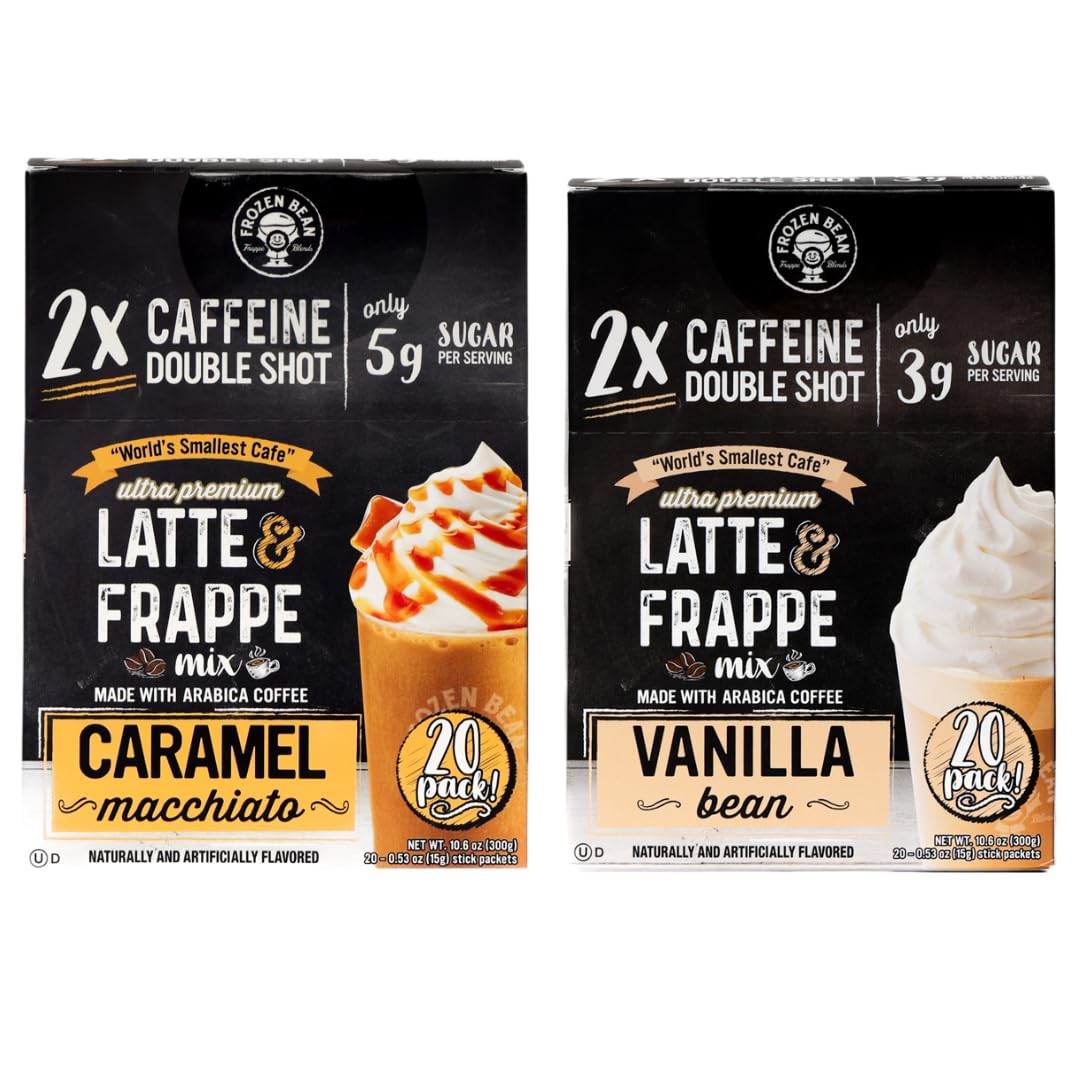 Amazon.com : The Frozen Bean Vanilla Bean + Caramel Macchiato Latte ...