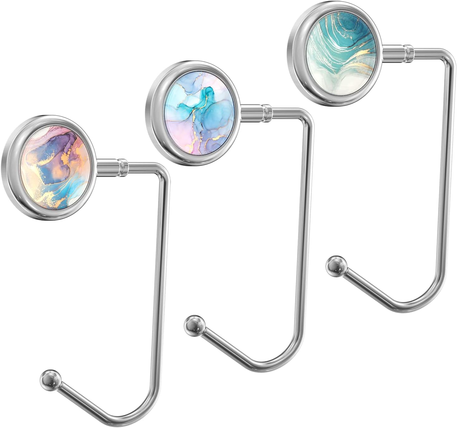 Amazon.com: AUHOKY 6Pcs Portable Purse Hook Handbag Hanger for Table ...