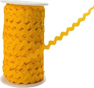 Amazon.com: May Arts 1/4-Inch Wide Ribbon, Yellow Ric Rac