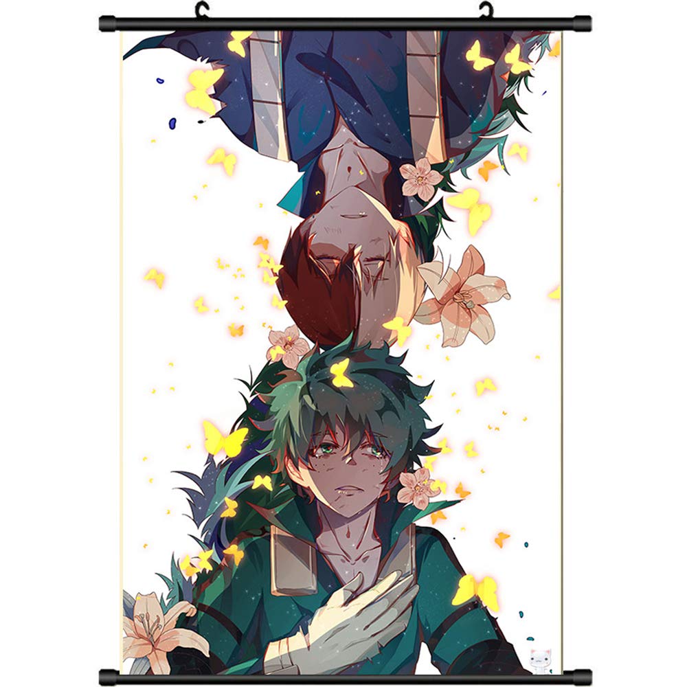 Davrcte My Hero Academia Deku Wall Scroll Poster Fabric Painting ...