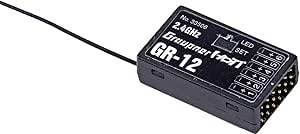 Graupner Gr-12 6 Channel 2.4Ghz Hot Telemetry Receiver : Amazon.com.mx ...