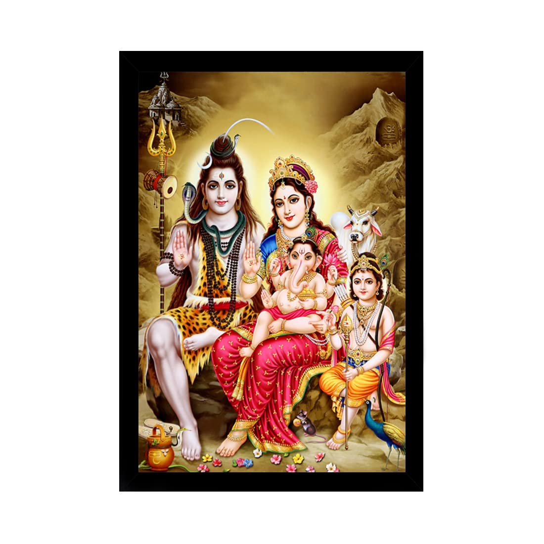 Dharvika Innovations Shiva Photo Frame | Shiva Parvati Photo Frame ...