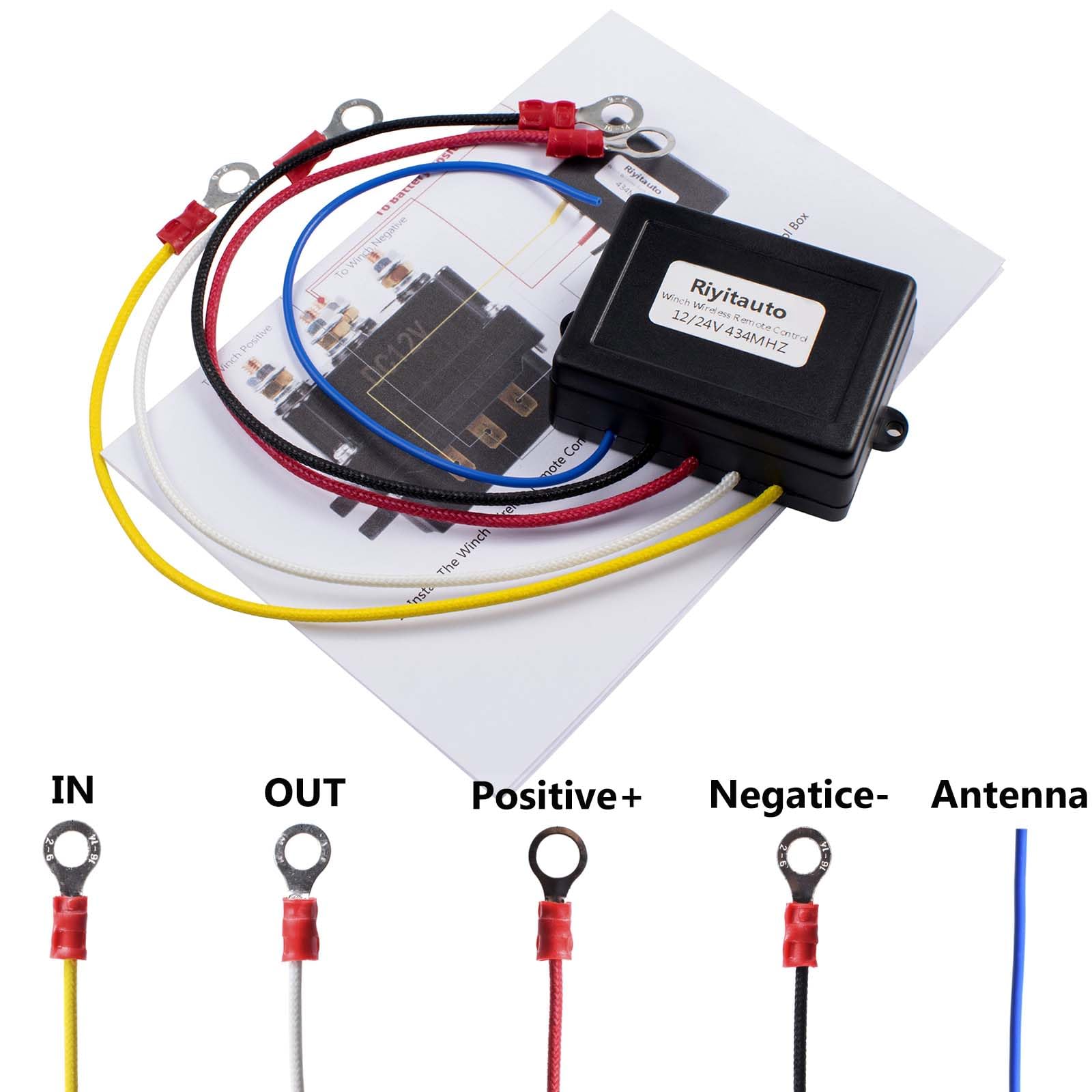 Snapklik.com : 12-24V Recovery Wireless Winch Remote Control Kit For ...