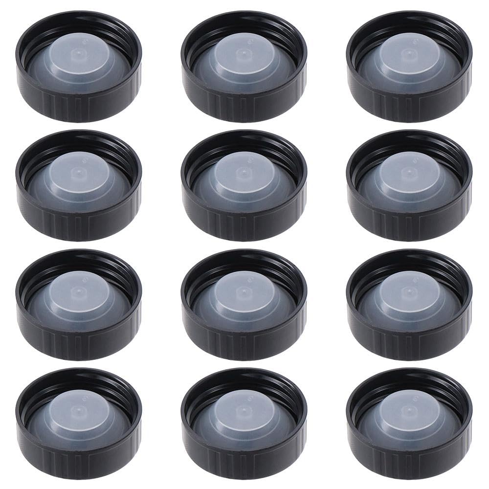 12 Pcs 38mm Black Airtight Phenolic Poly Cone Insert Caps,Poly Seal ...
