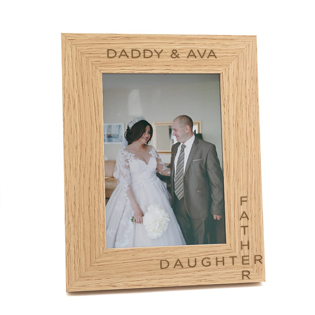 Amazon.com: Personalized Picture Frame - "Father and Daughter" Design ...