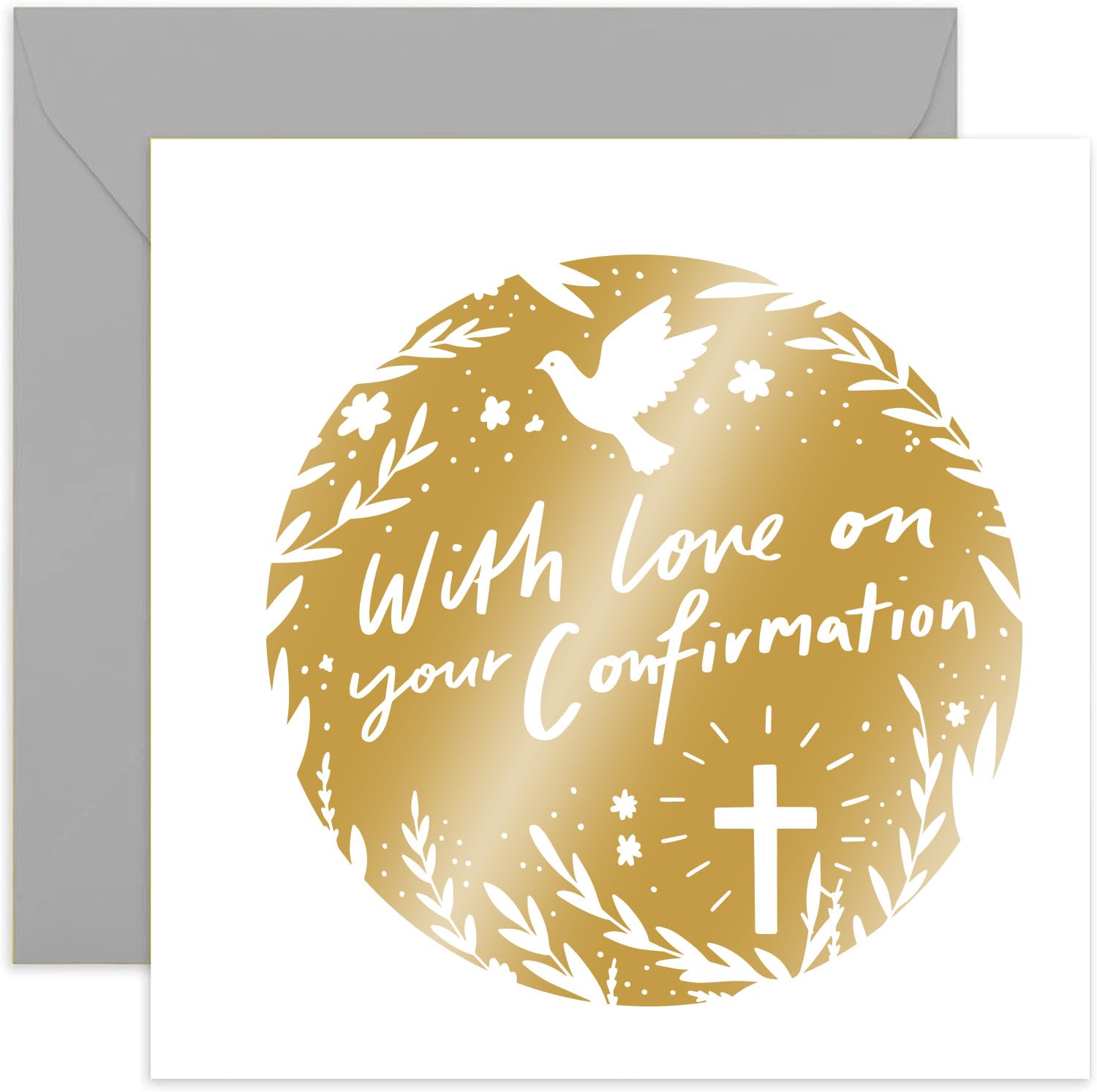 Amazon.com: Old English Co. Special Confirmation Card for Girl or Boy ...