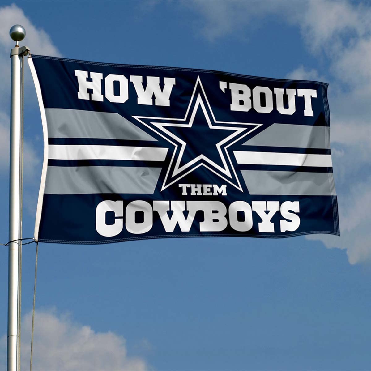 Snapklik.com : Dallas Cowboys How Bout Them Cowboys Flag Outdoor Indoor ...