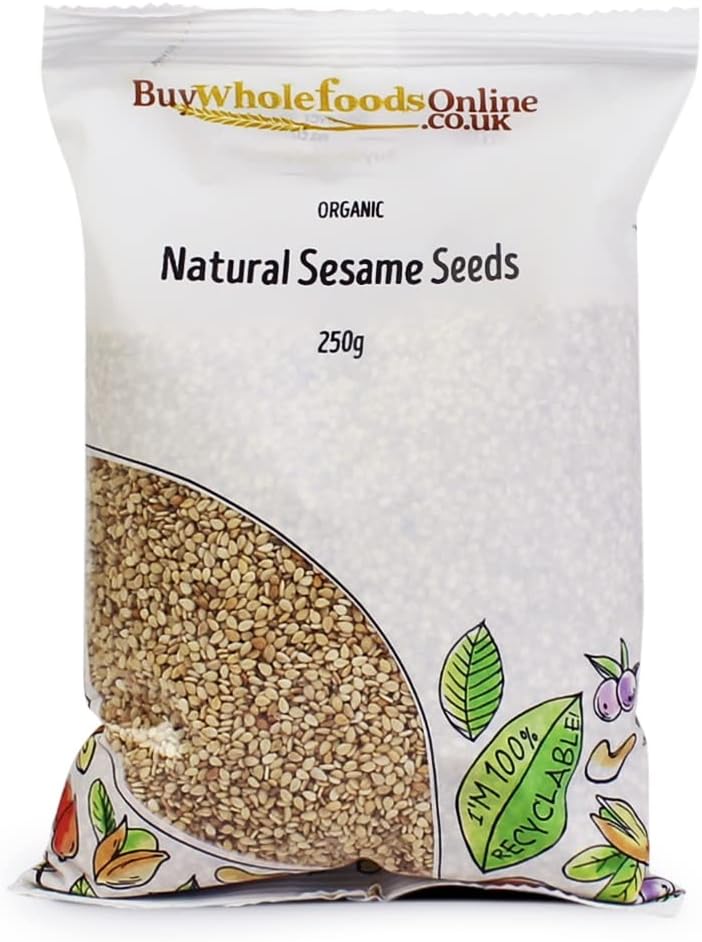 Organic Natural Sesame Seeds 250g (BWFO) : Amazon.co.uk: Grocery