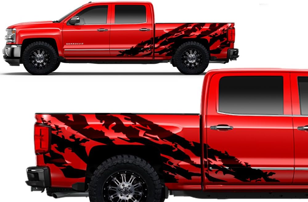 Amazon.com: Factory Crafts Double Skull Rear Quarter Panel Graphics Kit ...