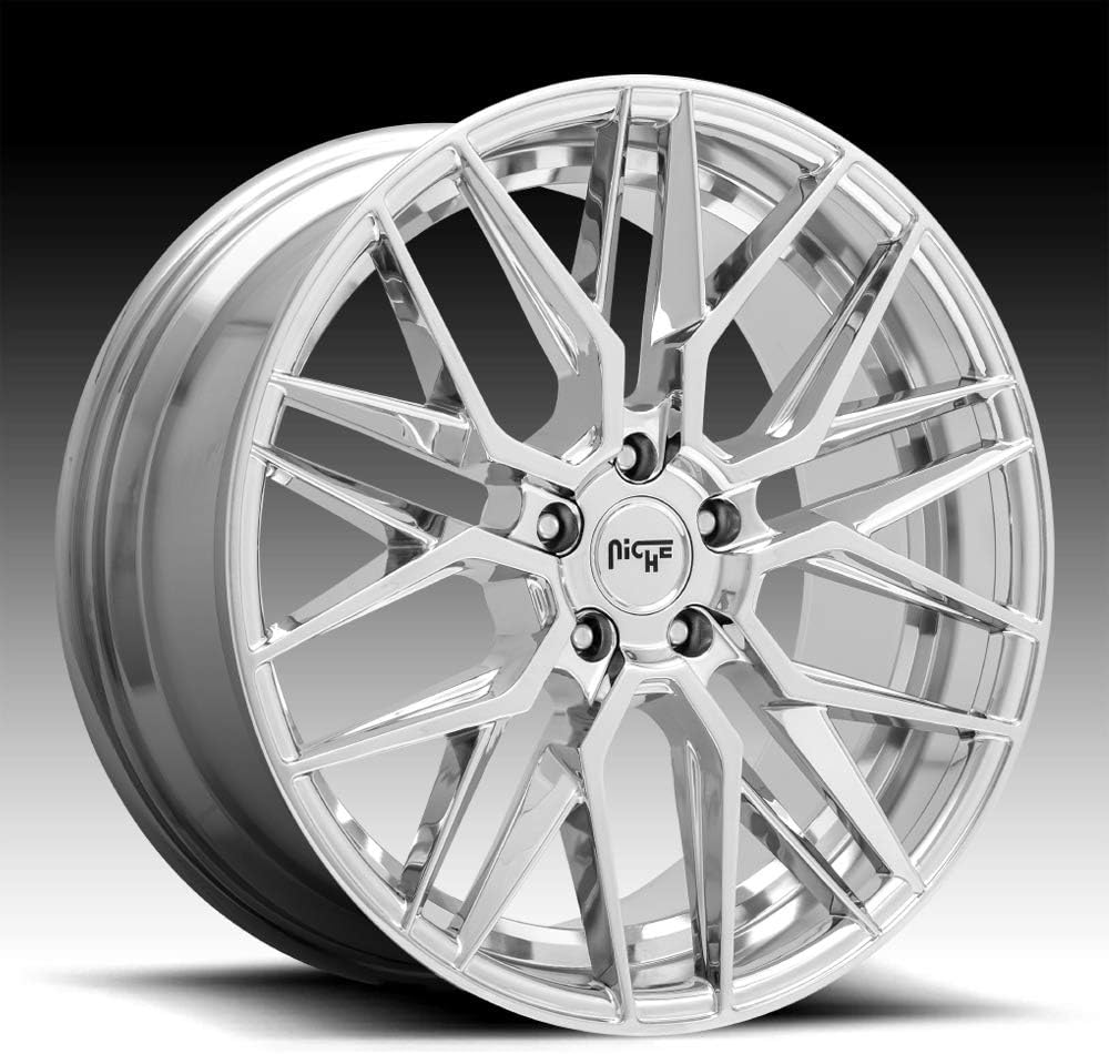 Amazon.com: NICHE Gamma M249 Chrome Wheel with Aluminum (20 x 9. inches /5 x 115 mm, 18 mm ...