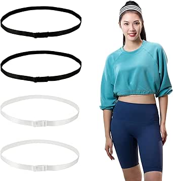 4pcs Adjustable Crop Band for Tucking, Elastic Crop Tuck Bands Stretchy ...