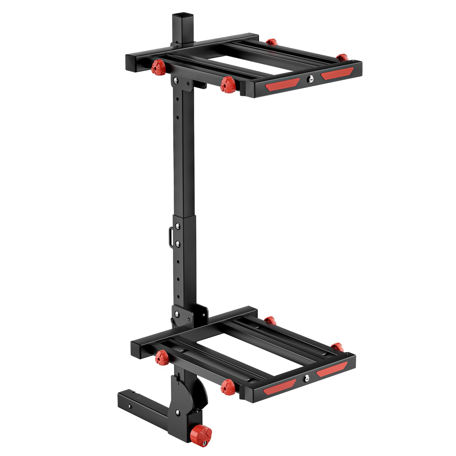 Snapklik.com : BougeRV Lockable Hitch Ski Snowboard Rack