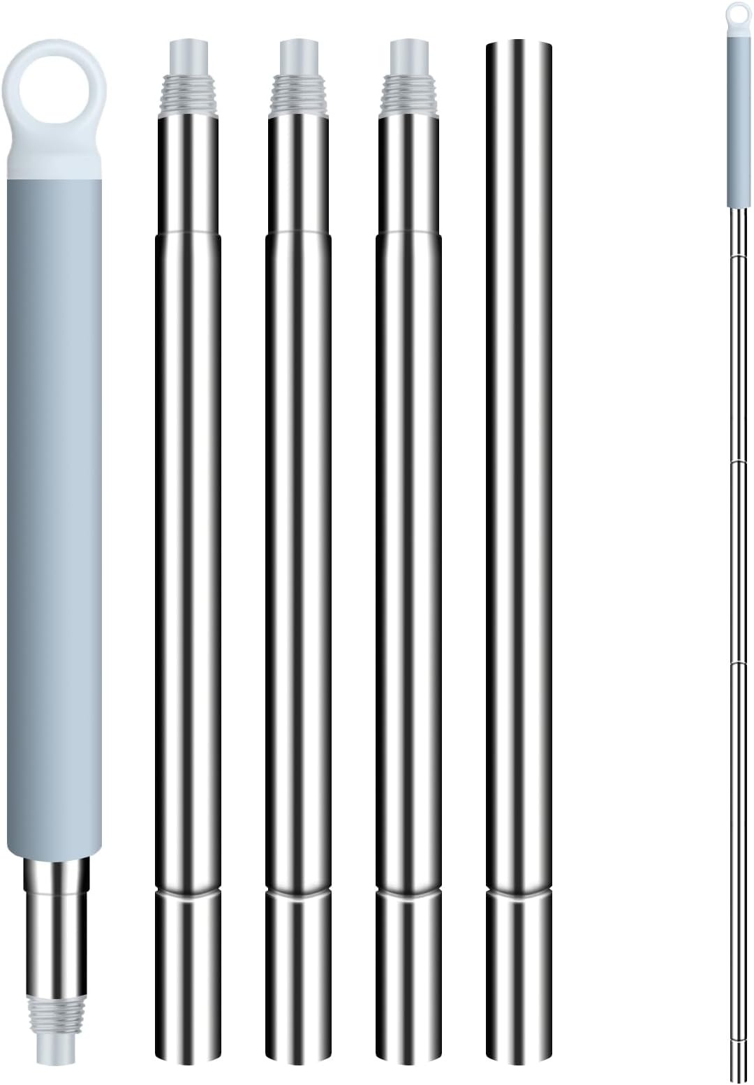 Amazon.com: BOSHENG Mop Handle Extension Rods, for Extending Flat Mop ...