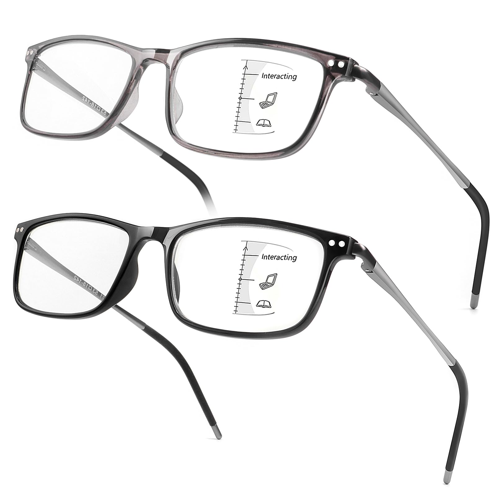 Amazon.com: 2 Pack Superior Lightweight Progressive Multifocus Reading ...