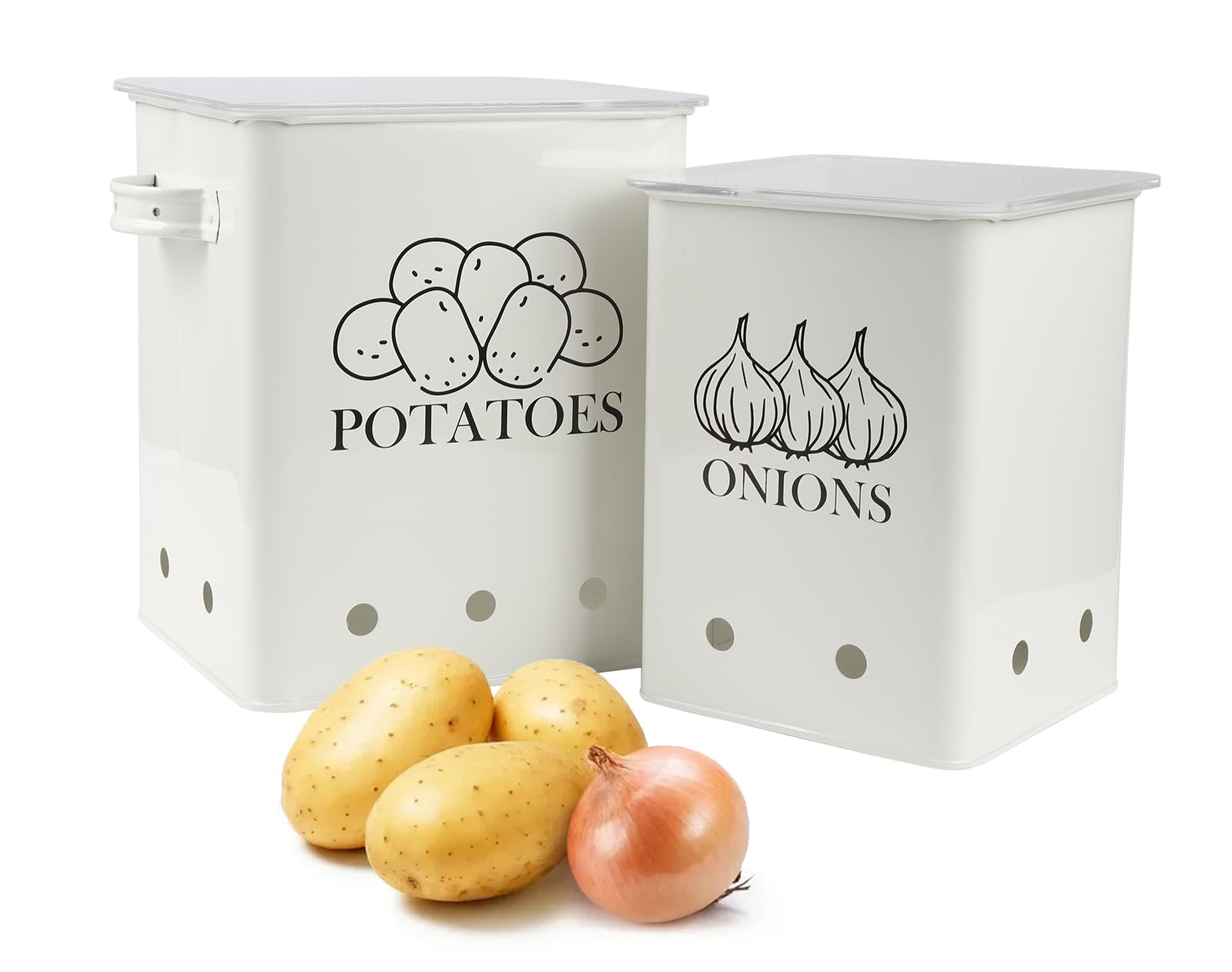 Amazon.com: Xbopetda Potato Onion Storage, Potato Bin Onion Container ...