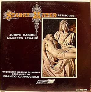 Amazon.com: Franco Caracciolo Pergolesi Stabat Mater vinyl record: CDs ...