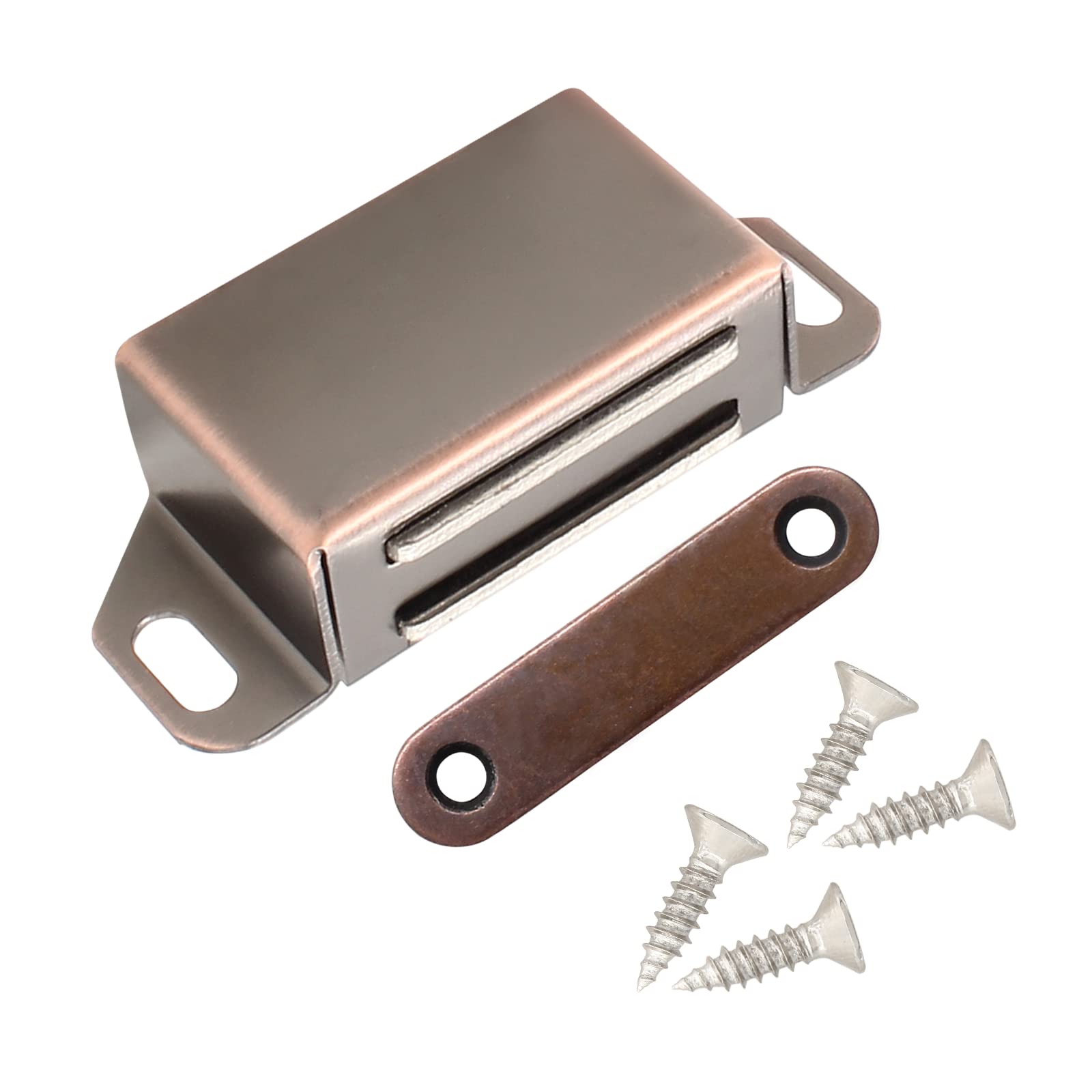 Cionyce 2 Pack Magnetic Door Catch Antique Brown Magnet Cabinet Latch 1 ...