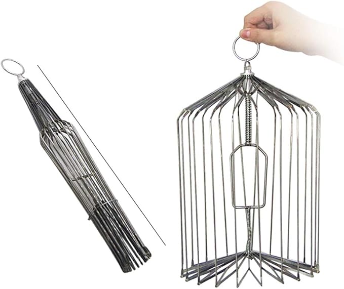 Amazon.com: ZQION Magic Bird Cage-Magic Bird Tricks Silver Steel ...