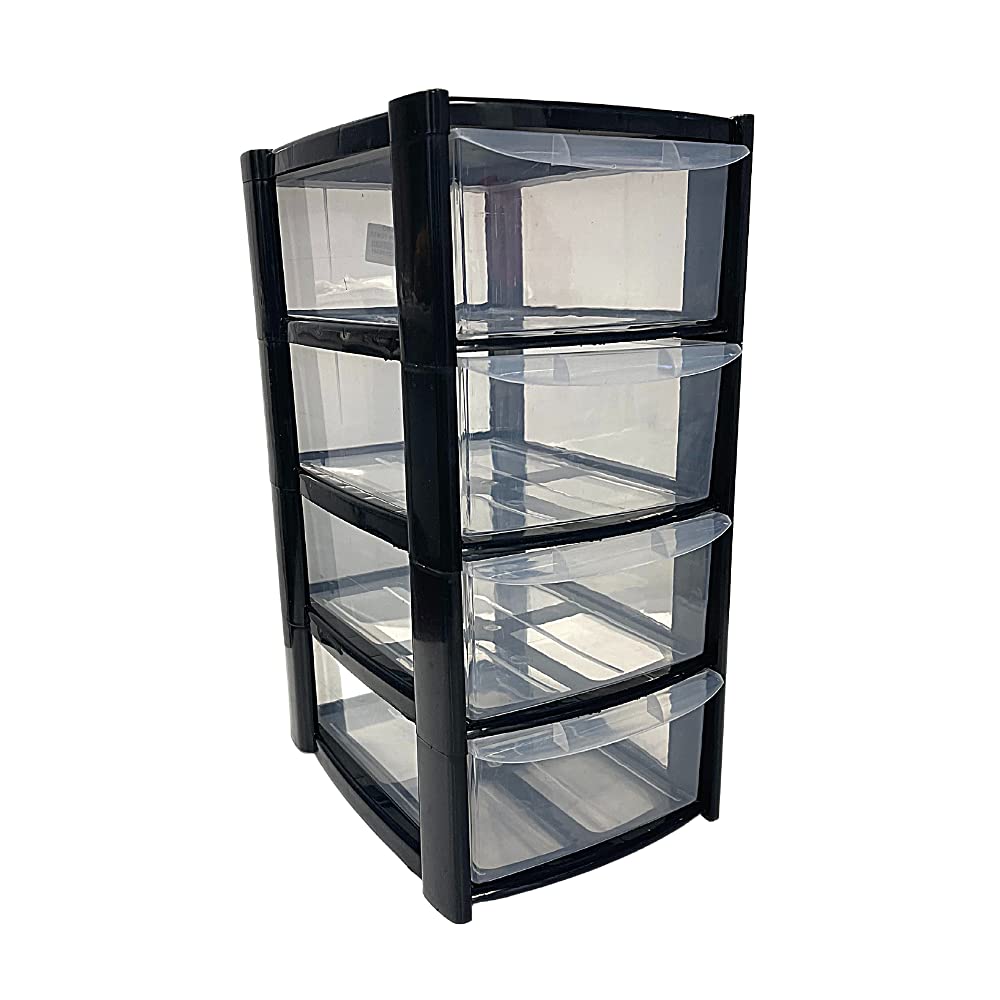 Vtl4 Tier Mini Drawers Storage Unit Plastic Office Home Tower ...