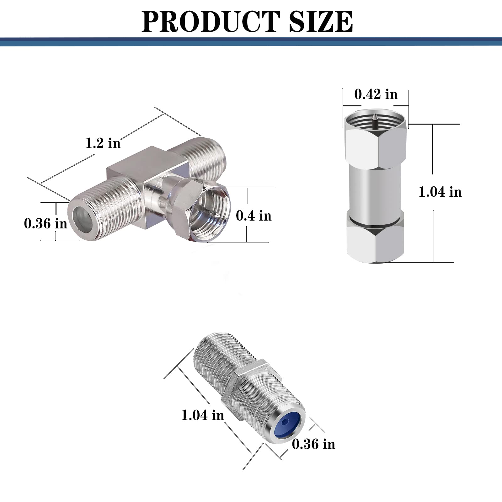 Snapklik.com : Groword F-Type Coax Connector Kit - RG6 Coaxial Cable ...