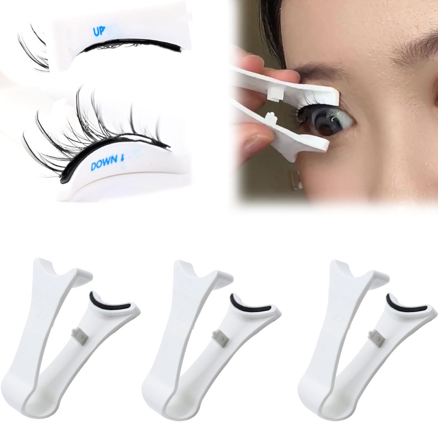 Amazon.com : WCHON Magnetic Eyelash Curler, Magnetic Eyelashes ...