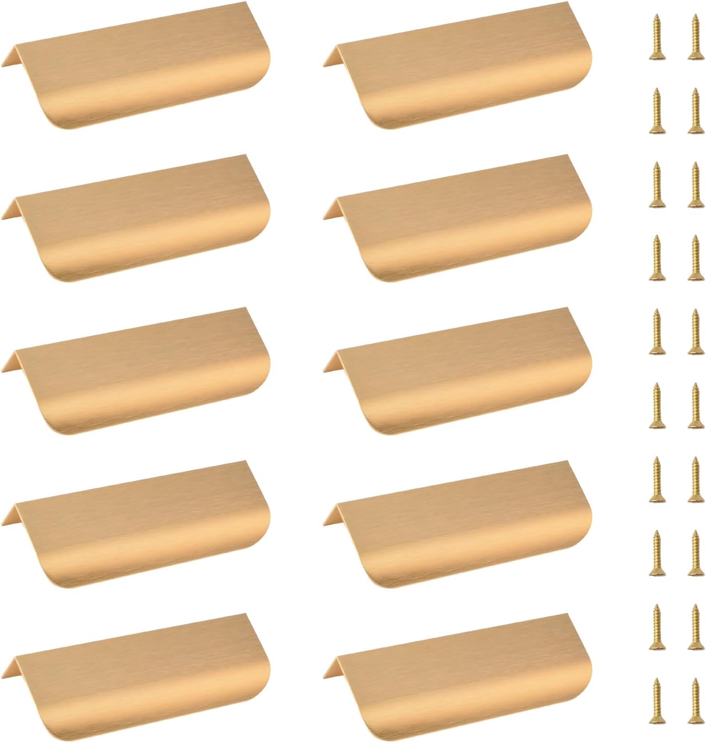 MOROBOR 10 PCS Aluminum Alloy Invisible Handle Wardrobe Handle for ...