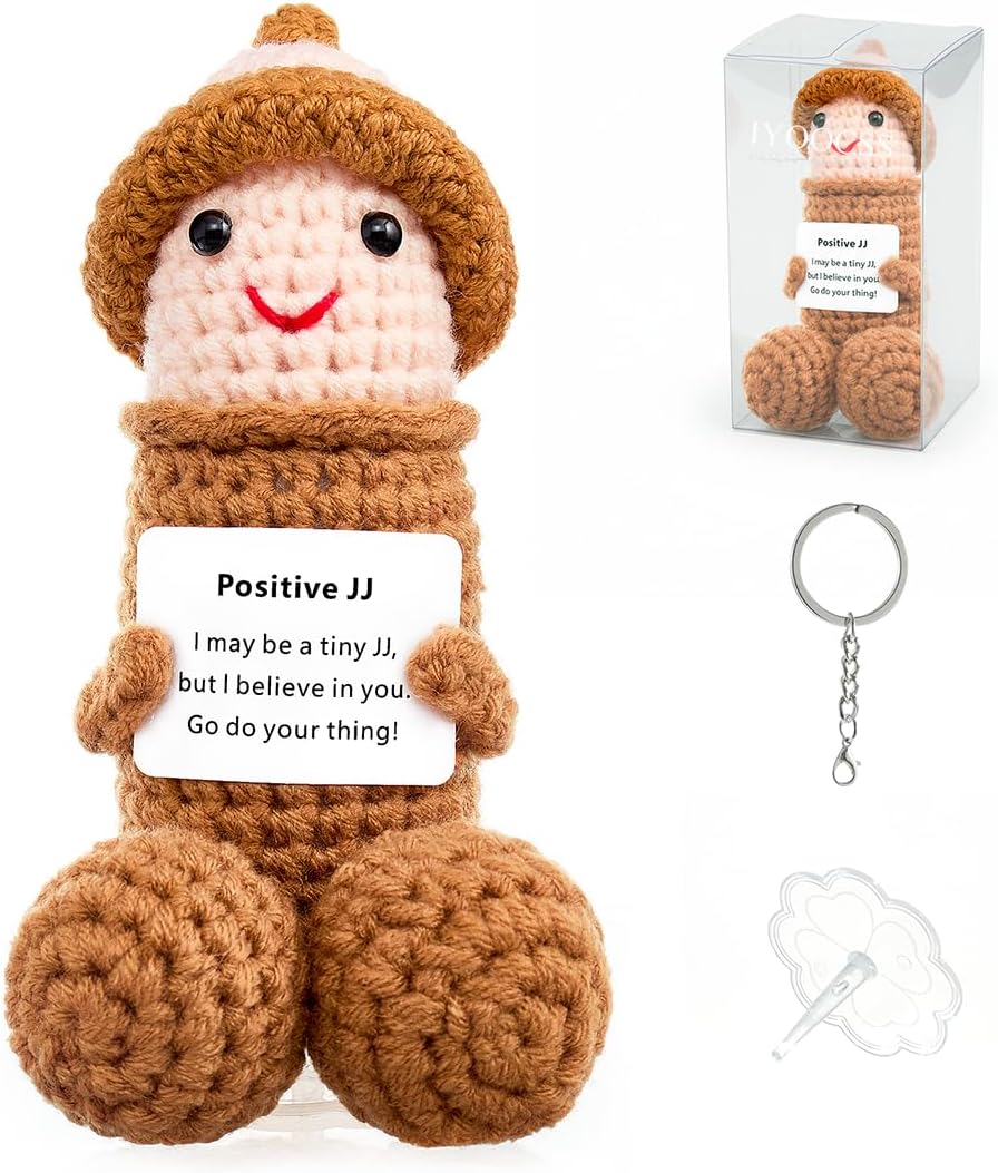 Amazon.com: IYOOCSS Positive Crochet Stuffed Animals,Emotional Support ...