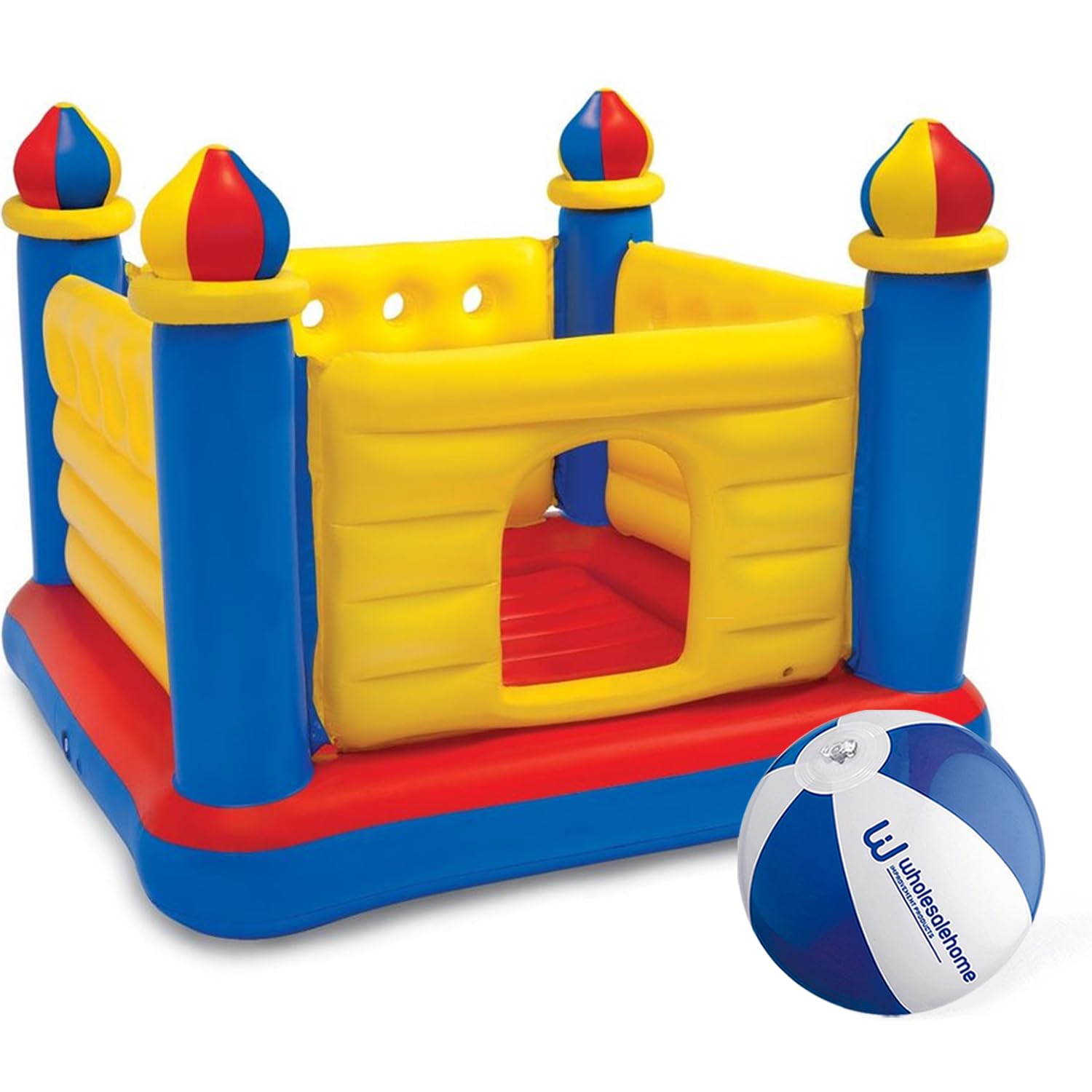 Intex Jump-O-Lene Castle, Kids Inflatable Bounce House for Ages 3-6 ...