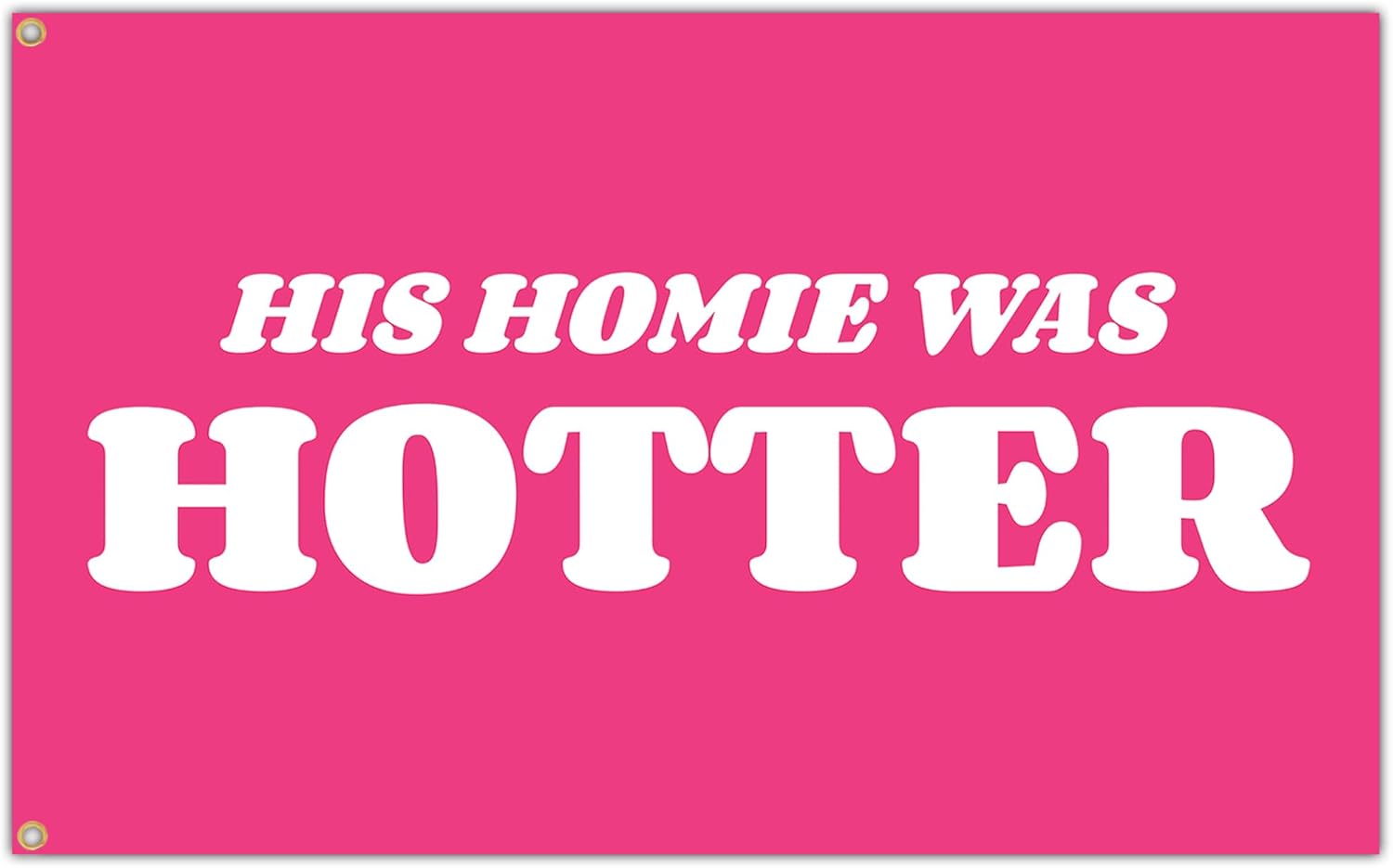 Amazon.com : Kmxzint His Homie Was Hotter Flag Pink Tapestry Funny ...