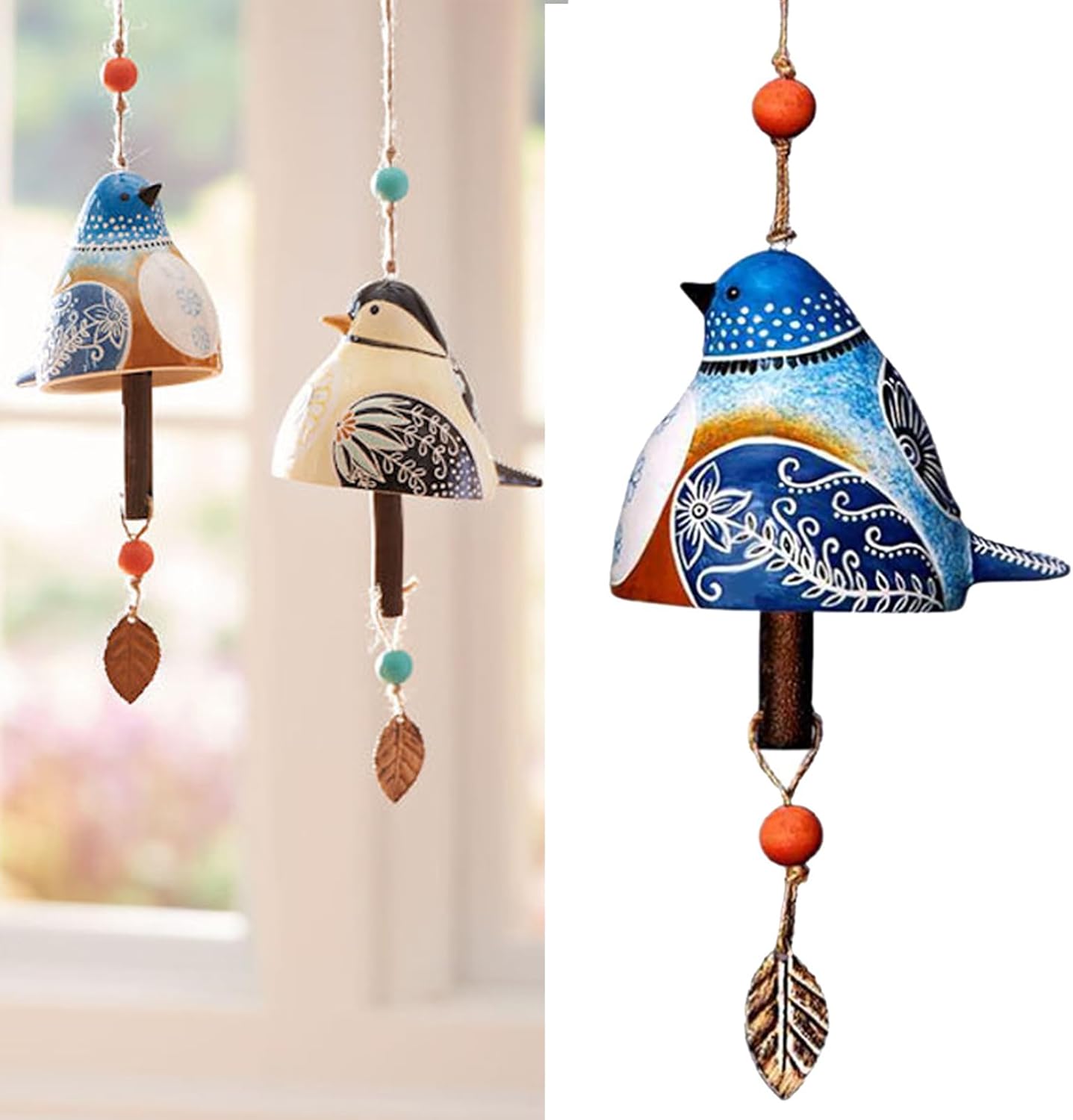 Amazon.com: JYJDLY Bird Song Hanging Bell, Bird Song Bell Wind Chime ...
