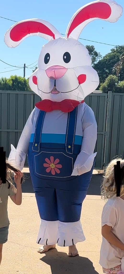 LUVSHINE Inflatable Rabbit Costume Easter Bunny Fancy Dress Suits Blow ...