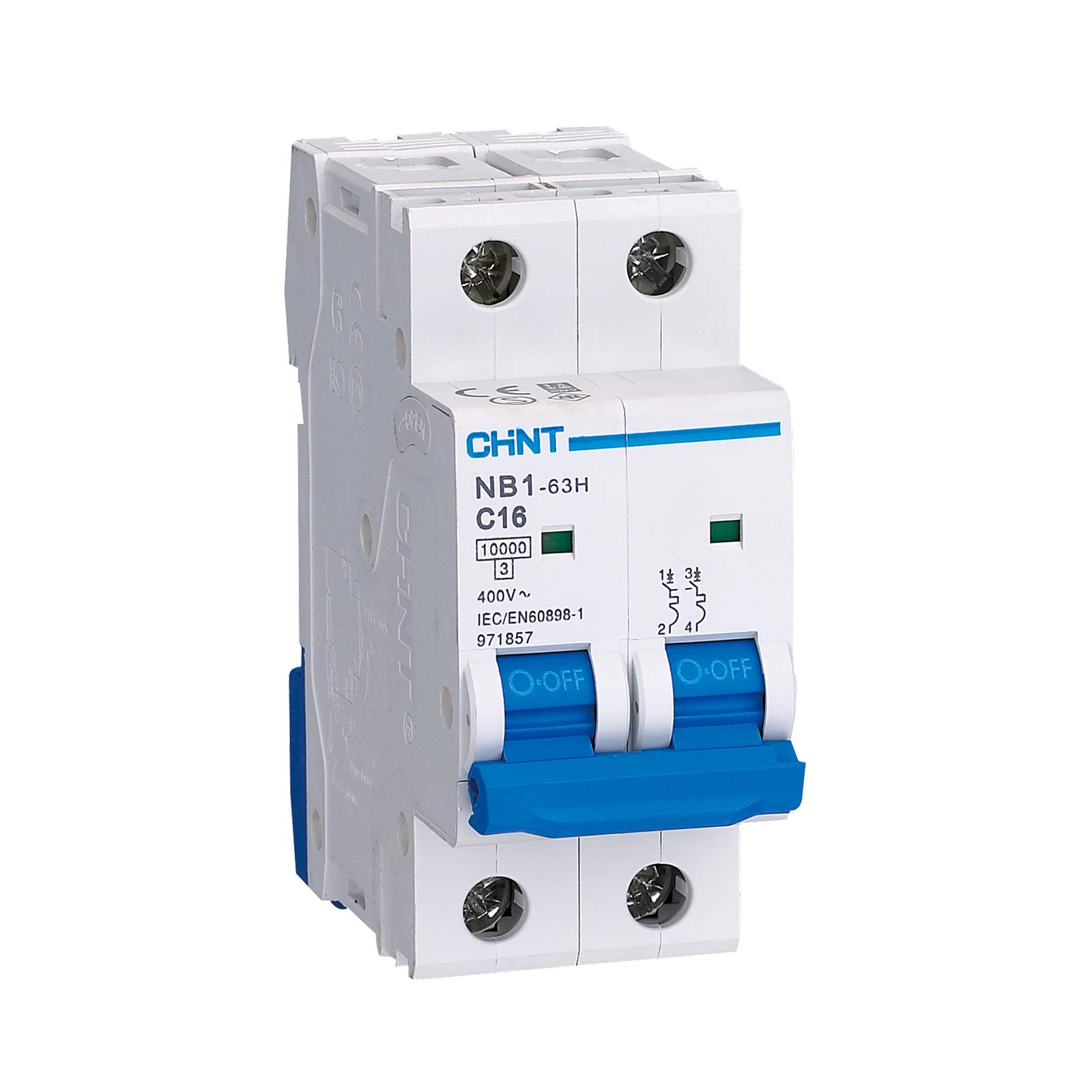 Buy Chint Chint NB1-63DC-2P-C63 Series Miniature Circuit Breaker, Solar ...