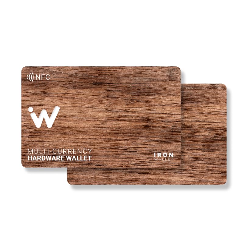 Amazon.com: IronWallet NFC Crypto Wallet - Pack of 2 - Wood Style Cold ...