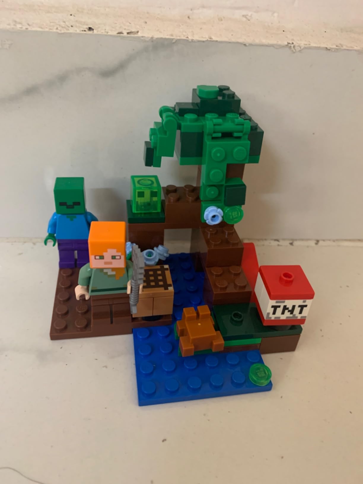 LEGO Minecraft The Swamp Adventure 21240 Building Toy Set (65 Pieces ...