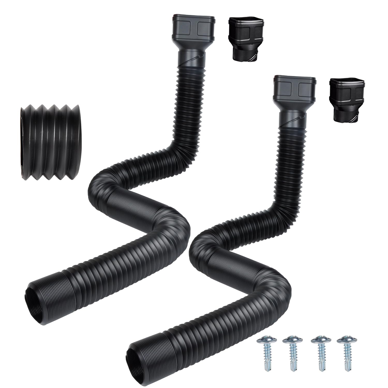 Snapklik.com : 7ft Long Gutter Downspout Extensions, 3" Gutter ...