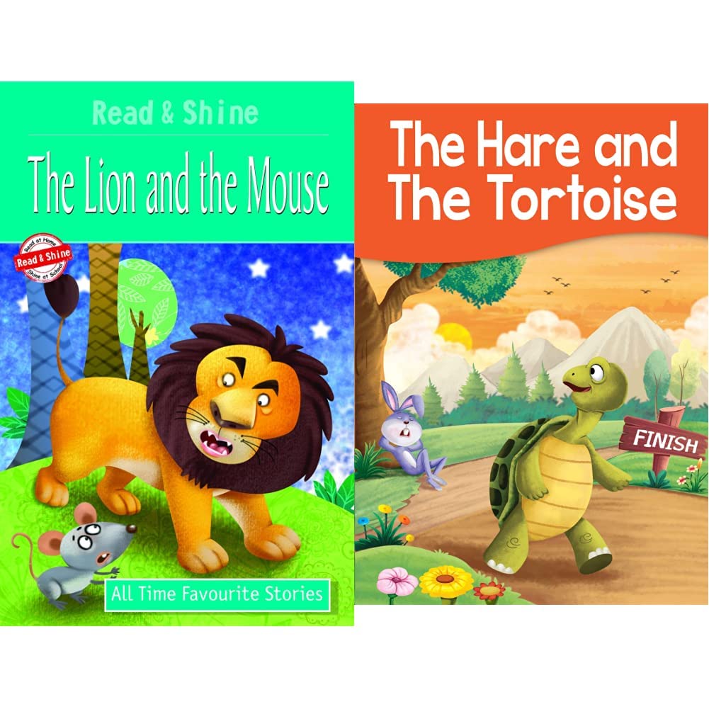 Buy The Hare and the Tortoise - Story Book + The Lion and the Mouse ...