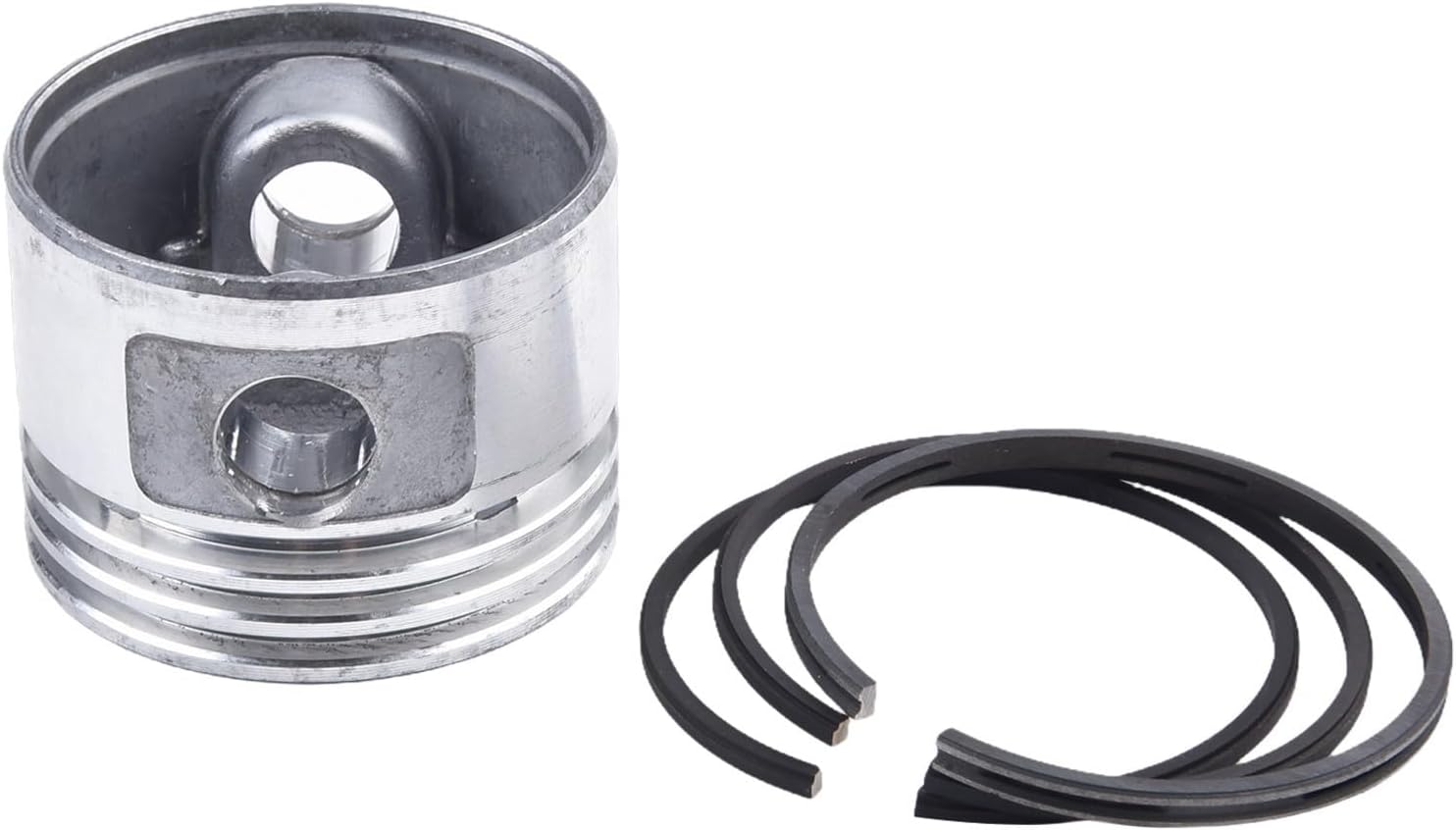 Pistón de compresor de aire de metal con 3 anillos de repuesto ...