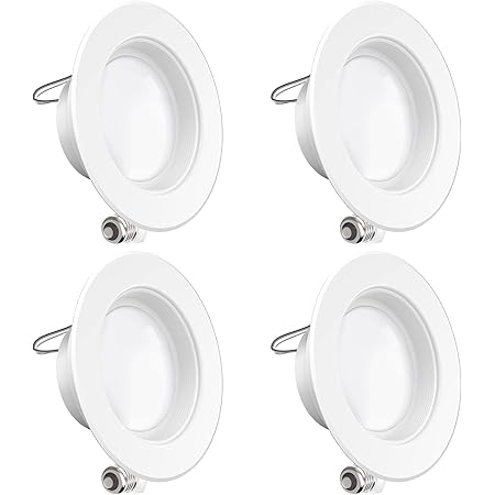 Sunco Lighting 4 Inch LED Can Lights Retrofit Recessed Lighting, Baffle ...