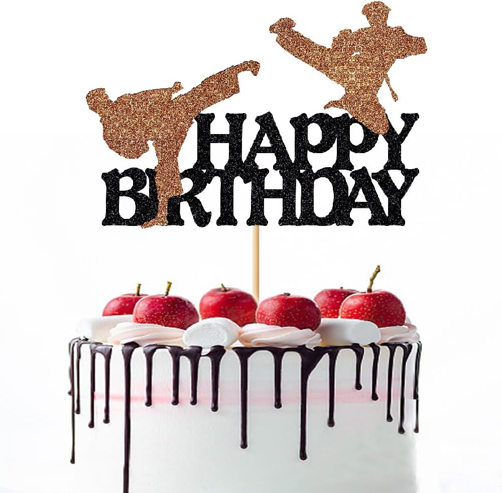 Karate Happy Birthday Cake Topper，Taekwondo theme Thailand | Ubuy