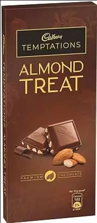 Cadbury Temptations Almond Treat Bars (2 x 36 g) : Amazon.in: Grocery ...