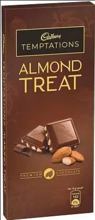 Cadbury Temptations Almond Treat Bars (2 x 36 g) : Amazon.in: Grocery ...