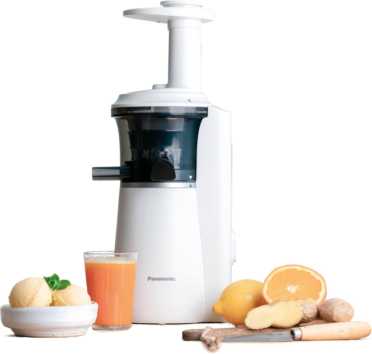 Panasonic MJ-L501WXE Slow Juicer, 150, Stainless Steel and Plastic ...