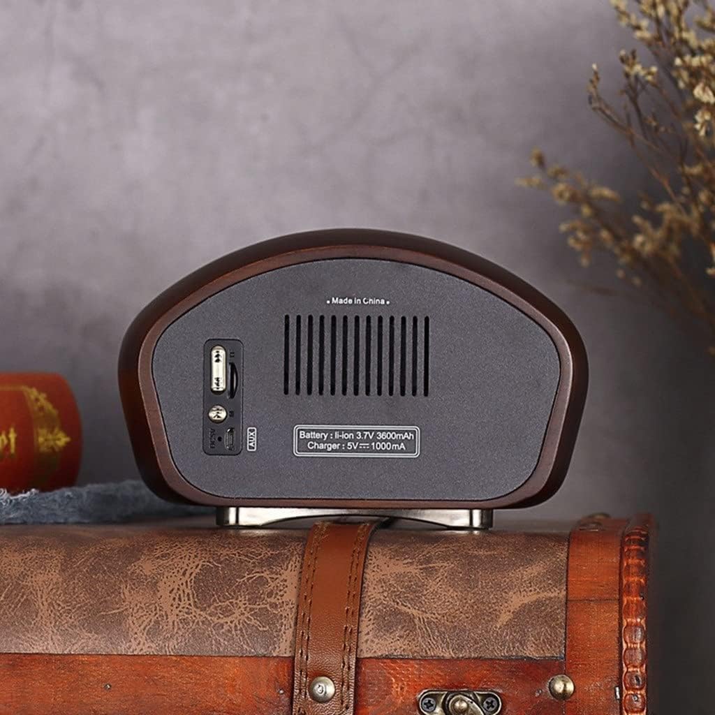 HMGGDD Portable Vintage Wooden Receiver Retro Radio Classic MP3 Music ...