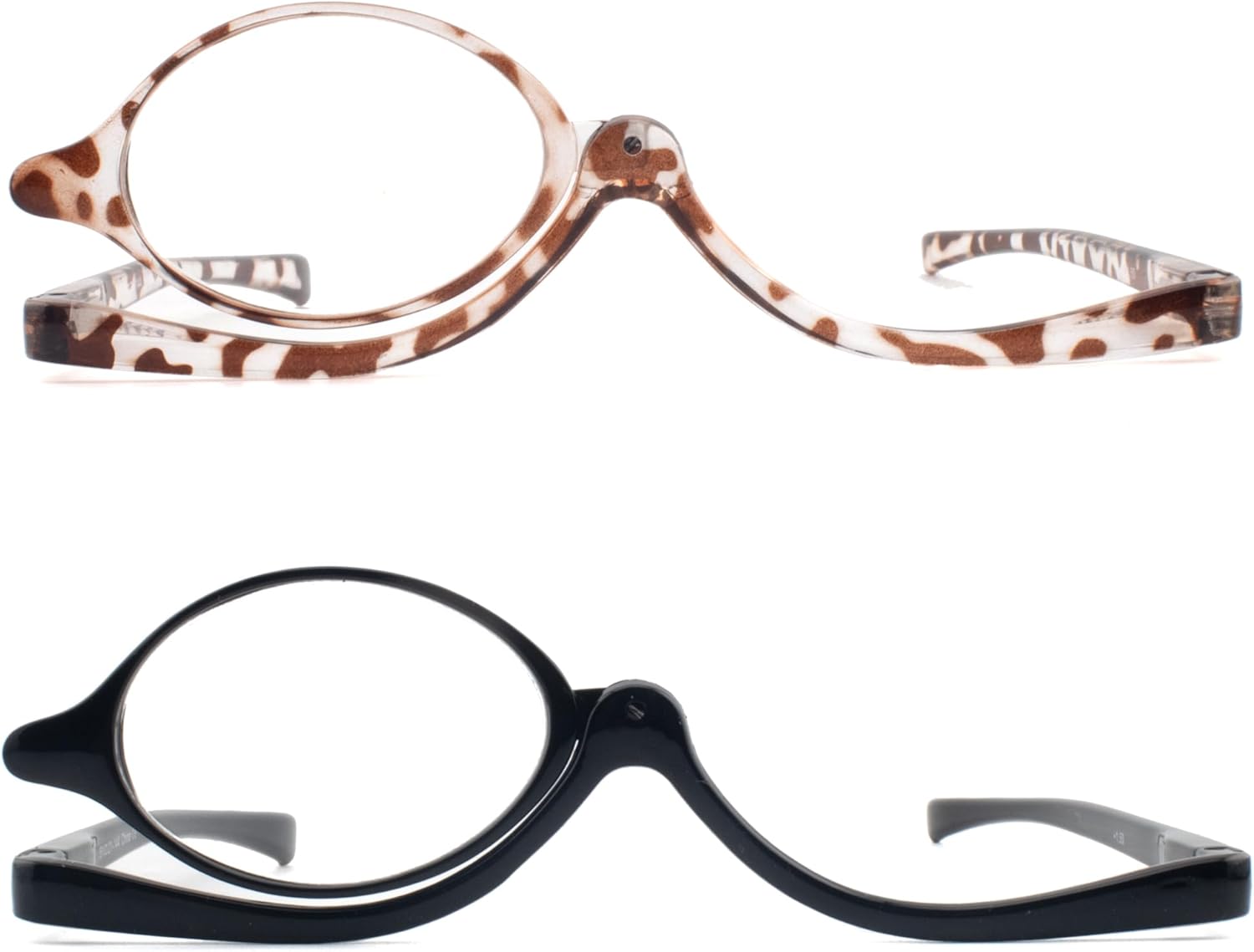 Amazon.com: FEIVSN 2 Pack Makeup Reading Glasses for Women Flip Down ...