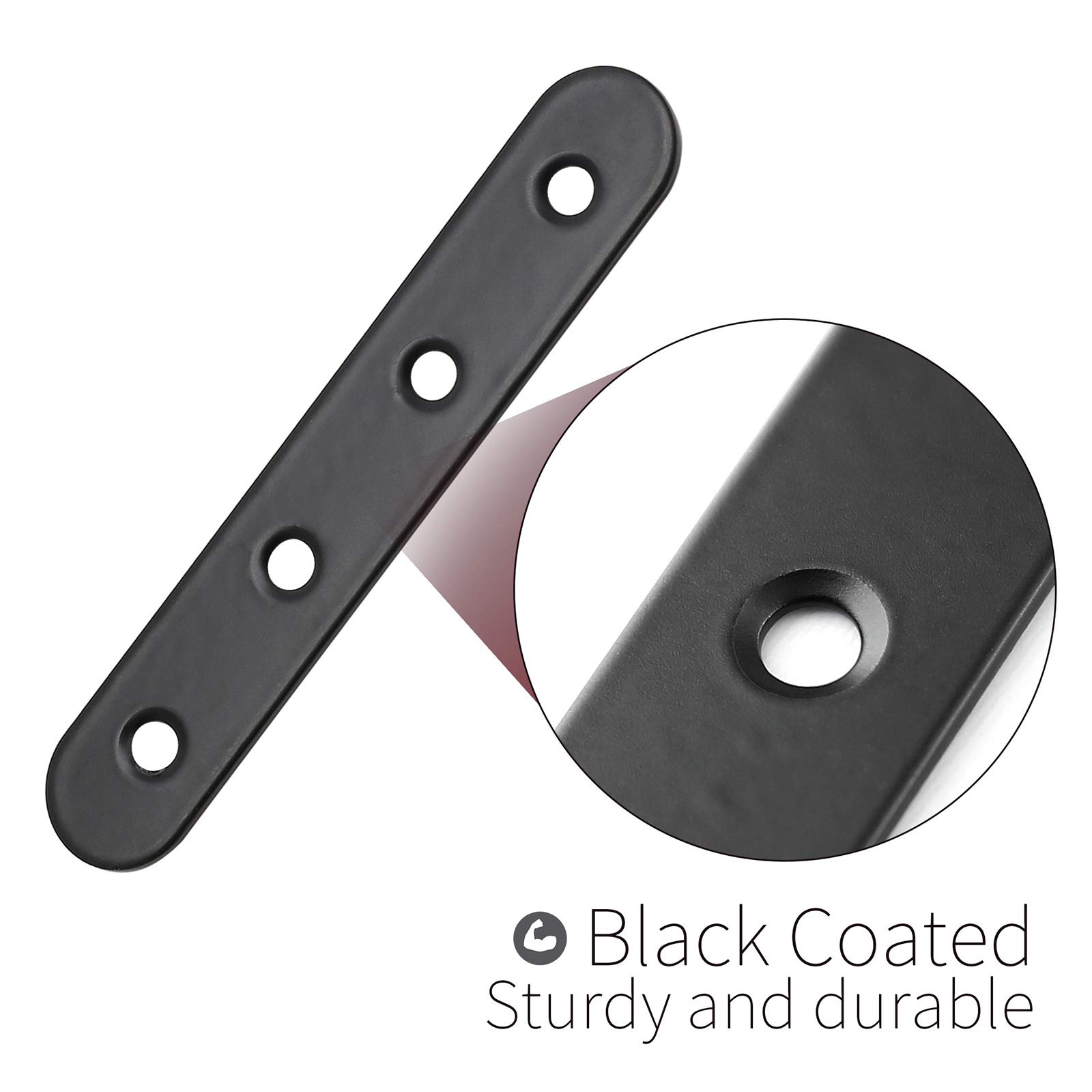 Snapklik.com : 12 Pcs Straight Brace, Flat Brace 315” X 069”, Stainless ...