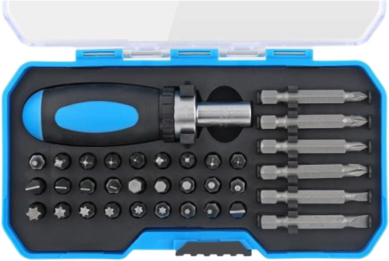 Amazon.com: Portable Screwdriver Multi-bit Ratcheting Screwdriver Set ...